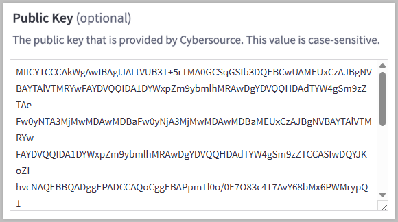 Connecting with Cybersource